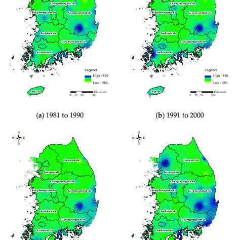 Spatiotemporal Distribution Of Annual Eto Spatiotemporal Distribution Download Scientific