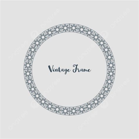 Vector Decorative Circle Frame Circular Victorian Classic Vector