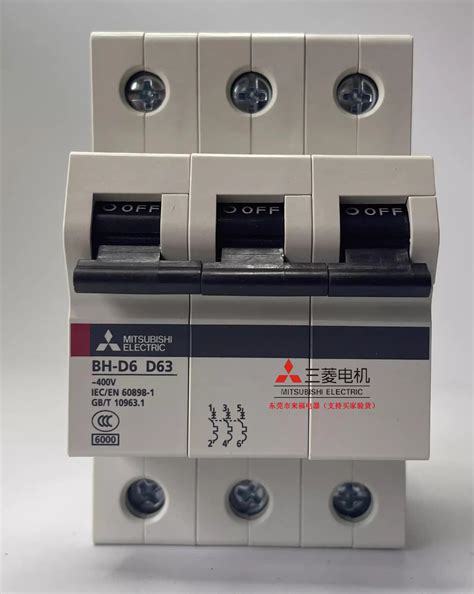 Mitsubishi Miniature Circuit Breaker Bh D6 3p D63 Ebay