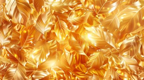 Gold Foil Leaf Texture Stock Illustration Illustration Of Glass