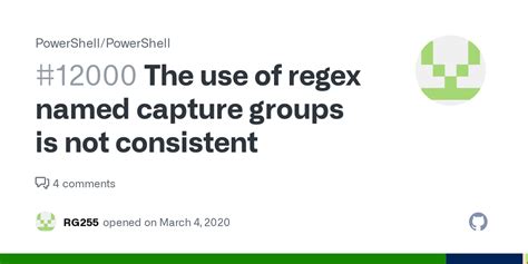The Use Of Regex Named Capture Groups Is Not Consistent · Issue 12000