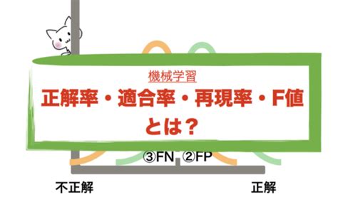 機械学習 分類の評価指標（正解率・適合率・再現率・f値） │コンパクトなデータ活用サイト