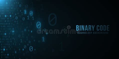 Binary Code Background Hi Tech Modern Design Programming Banner