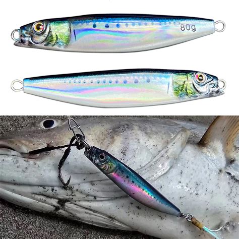 4pcs Metal Jig 3d Printing Bass Fish Bait Tackle Trout Shore Drag Cast