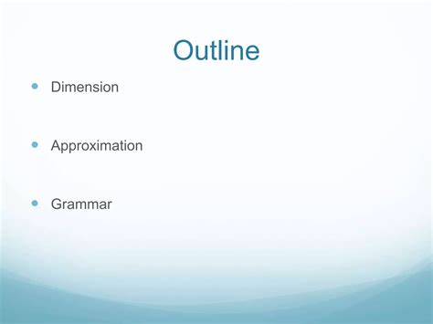 Dimensionsandapproximation Ppt Dimensionsandapproximation Ppt