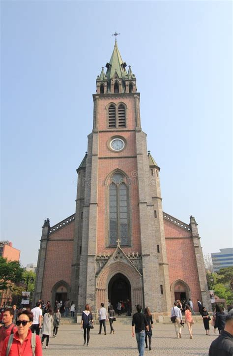 Seoul Myeongdong Cathedral Editorial Photography Image Of City 54619952