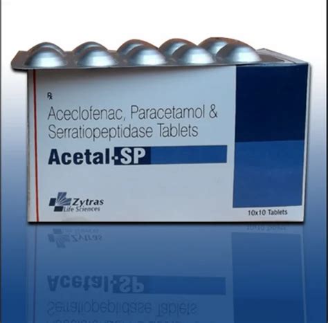 Acetal Sp Tablet 10x10 Tab Packaging Type Aluminium Aluminium At