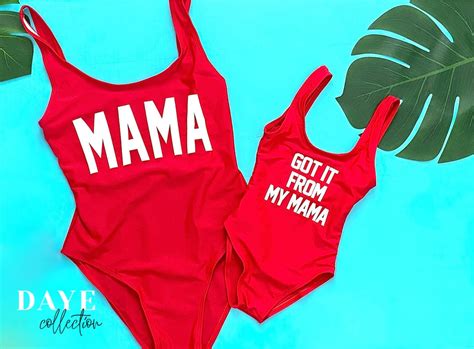 Mommy And Daughter Bathing Swim Suit Set One Piece Mini Me Got It From