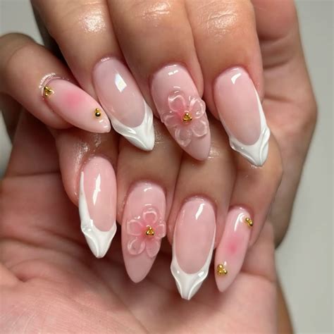 3d Flower Nails Pinke Nägel Nägel Inspiration Schöne Nägel