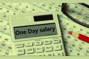 How To Calculate One Day Salary For Central Government Employees Gservants News