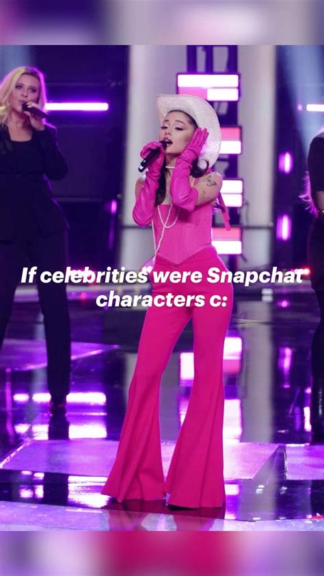 If Celebrities Were Snapchat Characters C Celebrities Snapchat