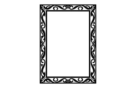 A Decorative Rectangle Frame Vector Vintage Ornamental Border Outline 40489316 Vector Art At