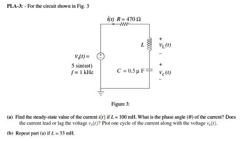 Solved For The Circuit Shown In Fig 3 Figure 3 Find The