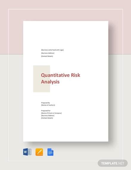 Free 8 Quantitative Risk Analysis Samples In Pdf Excel Ms Word