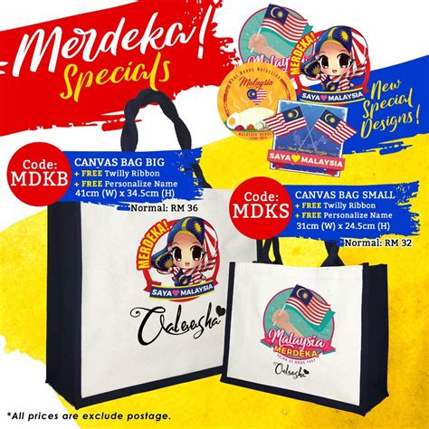 Murah Merdeka T Shirt Tote Bag Merdeka Special Edition Totebag