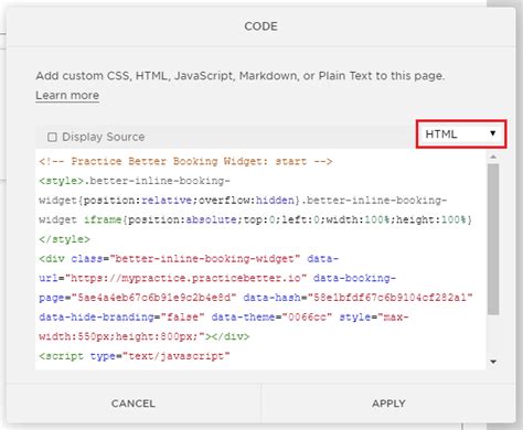 Adding My Booking Widget To Squarespace Help Practice Better