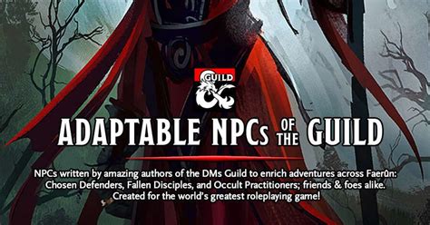 adaptable npcs of the guild rpg item rpggeek