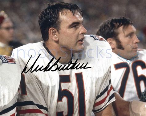 Dick Butkus Signed 8x10 Glossy Photo Autographed Rp Signature