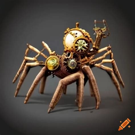 Steampunk Spider With A Seat On Its Back