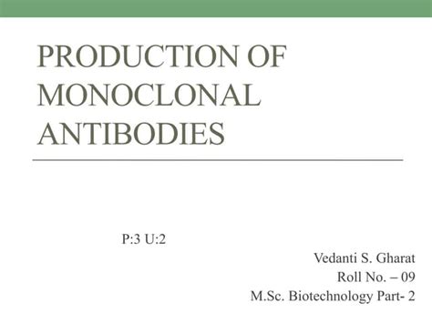 Production Of Monoclonal Antibodiespptx