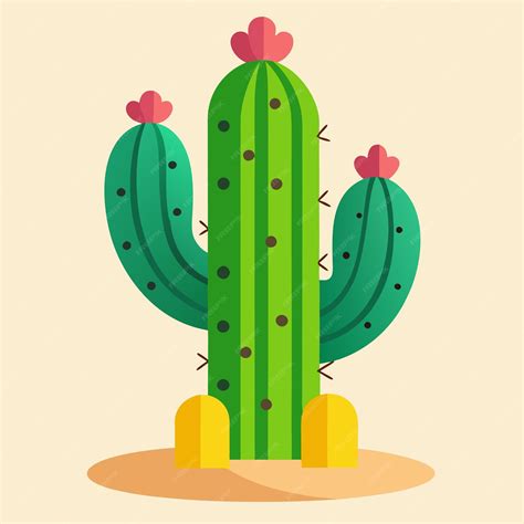Cactus Clip Art Vector Illustration Design Premium Ai Generated Vector
