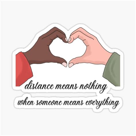Bridging The Distance Heart Of Long Distance Relationships Sticker