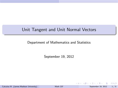 SOLUTION The Principal Unit Normal Vector For Plane Curve Studypool