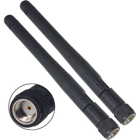 Antenne Wifi Rp Mâle 2 4ghz 2dbi Omnidirectionnel Signal Wifi Antenne