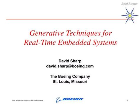 Ppt Generative Techniques For Real Time Embedded Systems Powerpoint Presentation Id
