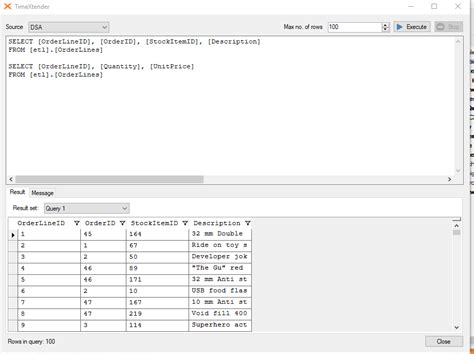 should multiple sql statements be possible in the query tool community