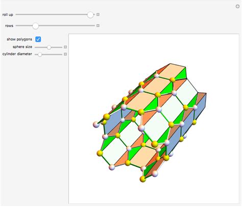 Rolling Up A Sheet Of Graphene Wolfram Demonstrations Project