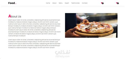 تصميم واجهه موقع الكترونى لمطعم باستخدام Html Css Javascript نفذلي