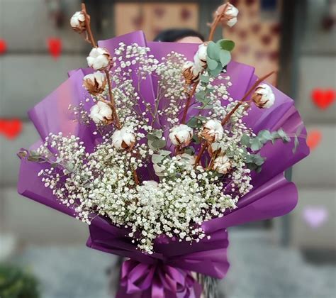 Купити Букет з Бавовною 1930 в інтернет магазині Kvitkova Feeriya