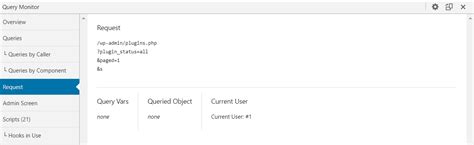 Query Monitor افزونه آنالیز افزونه ها و قالب های وردپرس مدیر وردپرس