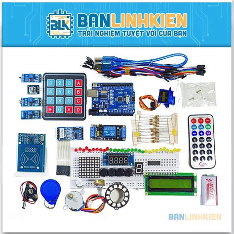 [bẢo hÀnh 6 thÁng] combo kit học tập arduino uno r3 rfid blk arduino