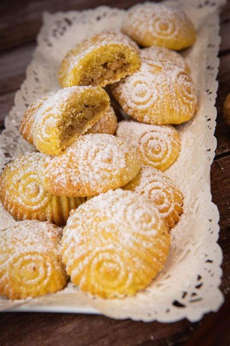 Traditional Eid Maamoul Or Mamoul Cookies With Dates Nuts And Jam Arabic Sweets For Aid Al