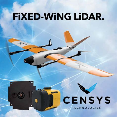 Censys Technologies Integrates Lidar Into Its Fixed Wing Vtol Drone