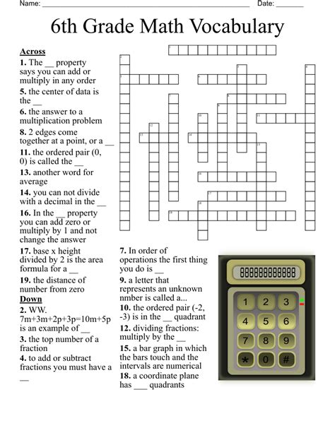 Algebra 1 Crossword Wordmint Algebra 1 Crossword Wordmint