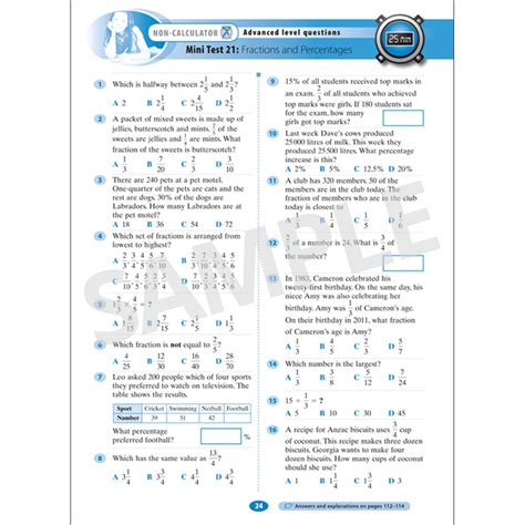 9781741253610 Excel Year 7 Naplan Style Numeracy Tests Kookaburra Educational Resources