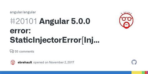 Angular 500 Error Staticinjectorerror Injectiontoken Documenttoken