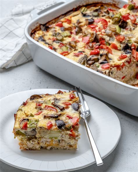 Overnight Egg Sausage Breakfast Casserole Bake Clean Food Crush