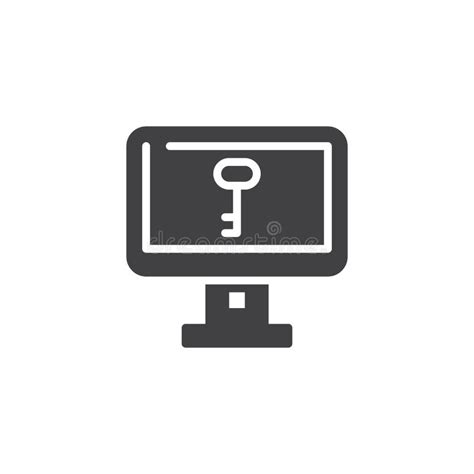 Computer Security Password Vector Icon Stock Vector Illustration Of Data Protect 137990578