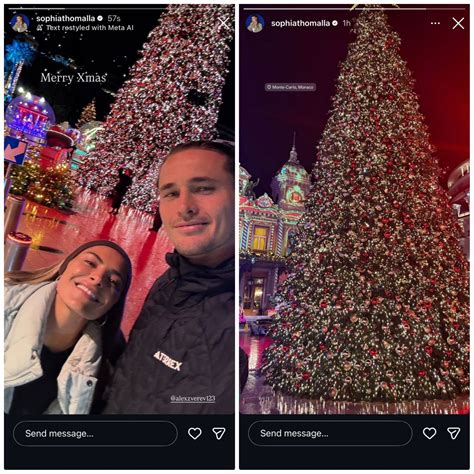 Alexander Zverev And Girlfriend Sophia Thomalla Embrace The Christmas