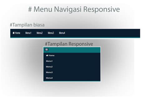 Cara Mudah Membuta Menu Navigasi Responsive Mobile Friendly Dengan HTML CSS Dan JQuery
