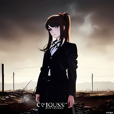 Stable Diffusion, 10 AI-generated images of Dark Monika (a non ...