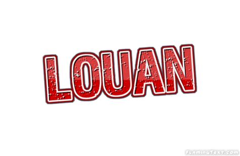 Louan Лого Бесплатный инструмент для дизайна имени от Flaming Text
