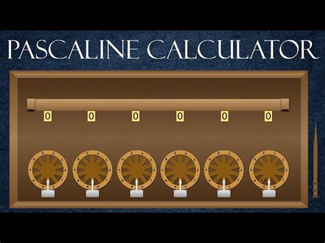 Pascaline Computer Filemachine A Calculer Blaise Pascale 1642