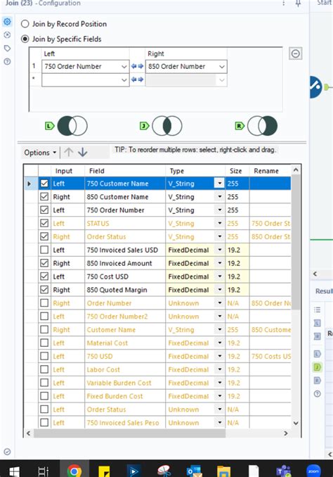 Yellow Font Color In The Join Configuration Wha Alteryx Community