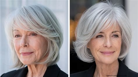 22 Elegant Gray Hair Haircuts For Women Over 70 Stylish And Flattering