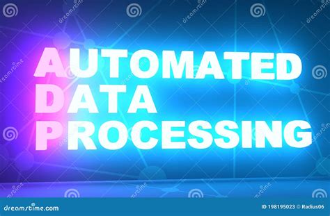 Automated Data Processing Stock Illustration Illustration Of Media